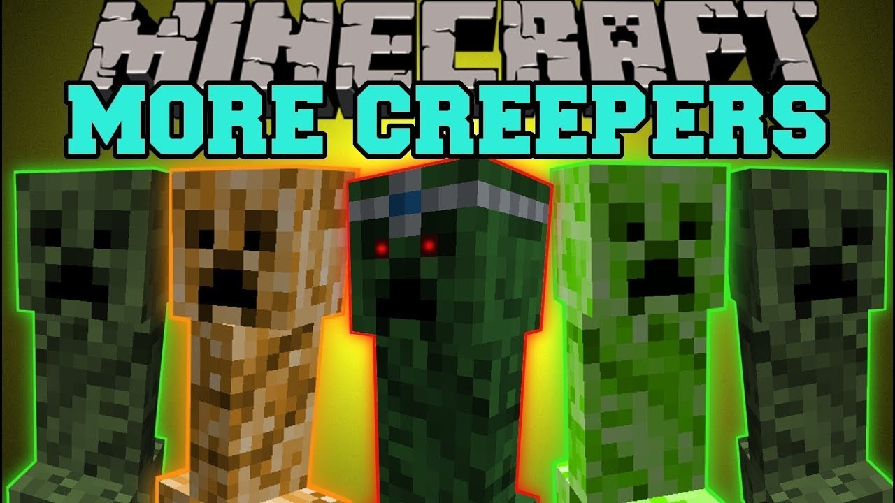 More creepers minecraft mod - YouTube