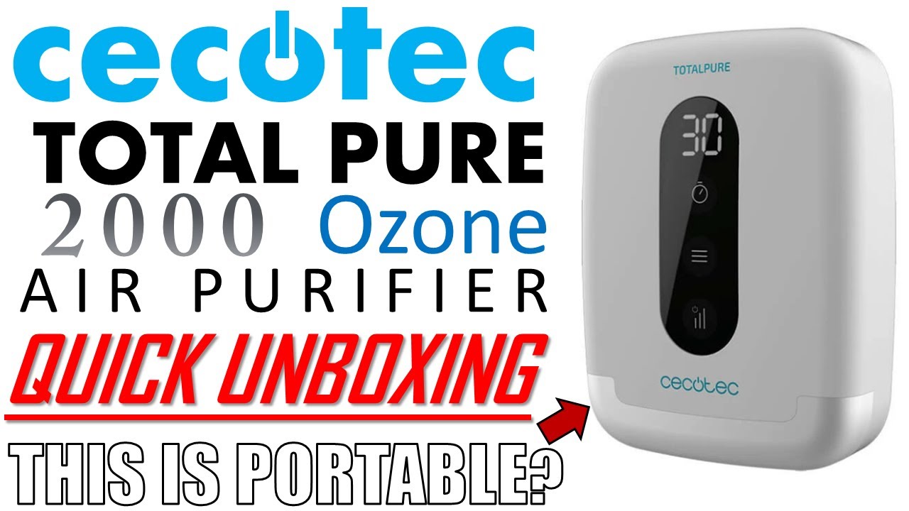 Minimalist's portable Air Purifier! | CECOTEC Total Pure 2000 Ozone ...