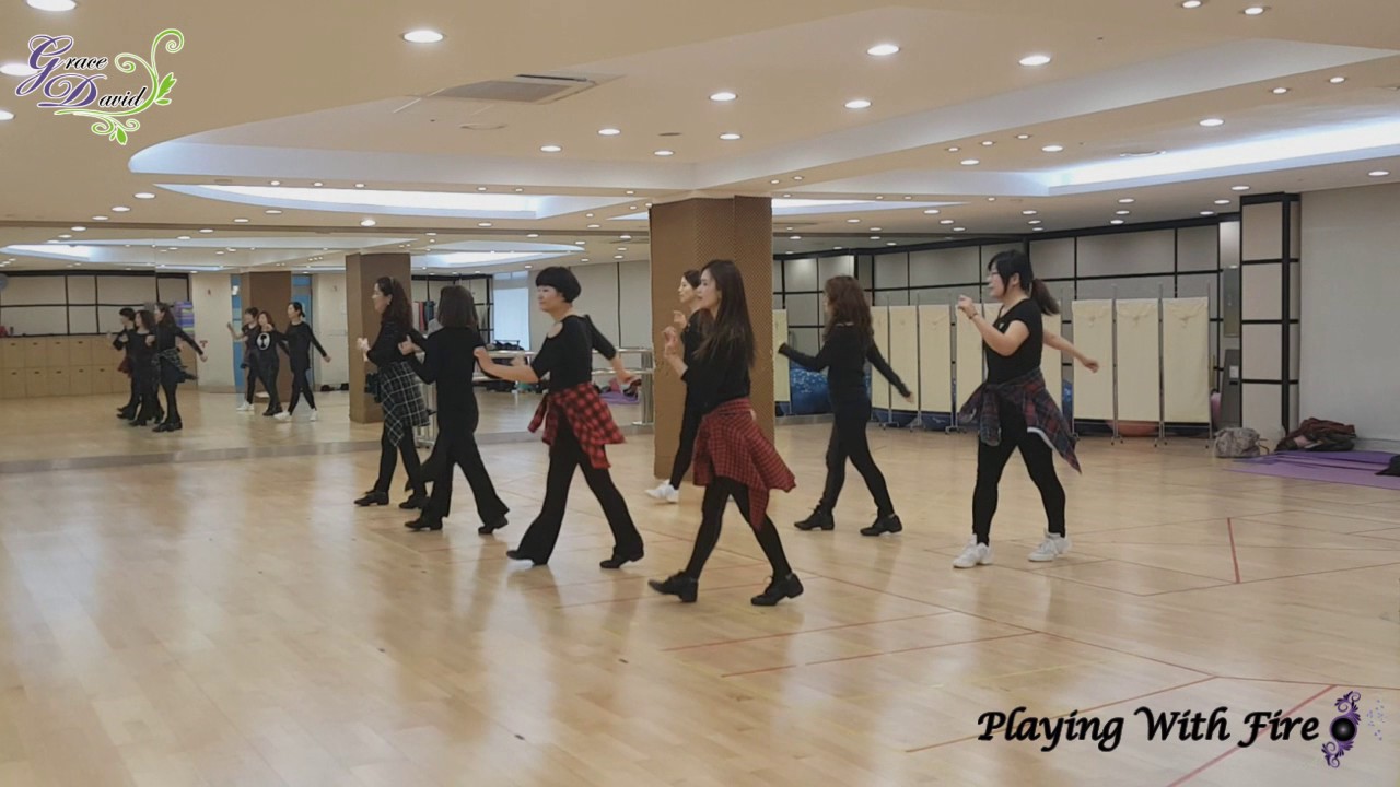 Playing With Fire - Line Dance - YouTube