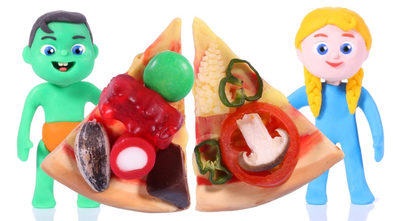Kids Cooking Healthy Pizza Cartoons For Kids - YouTube