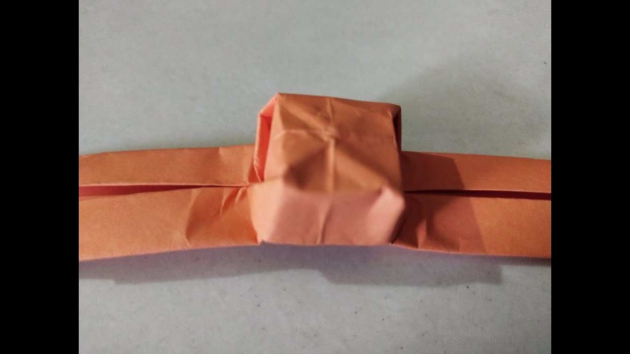 How to make an Origami Wrist Band - YouTube