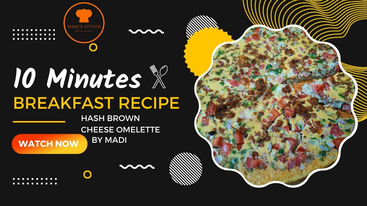 10 Minutes Break Fast Recipe|Hash Brown Cheese Omelette|Kids Love - YouTube
