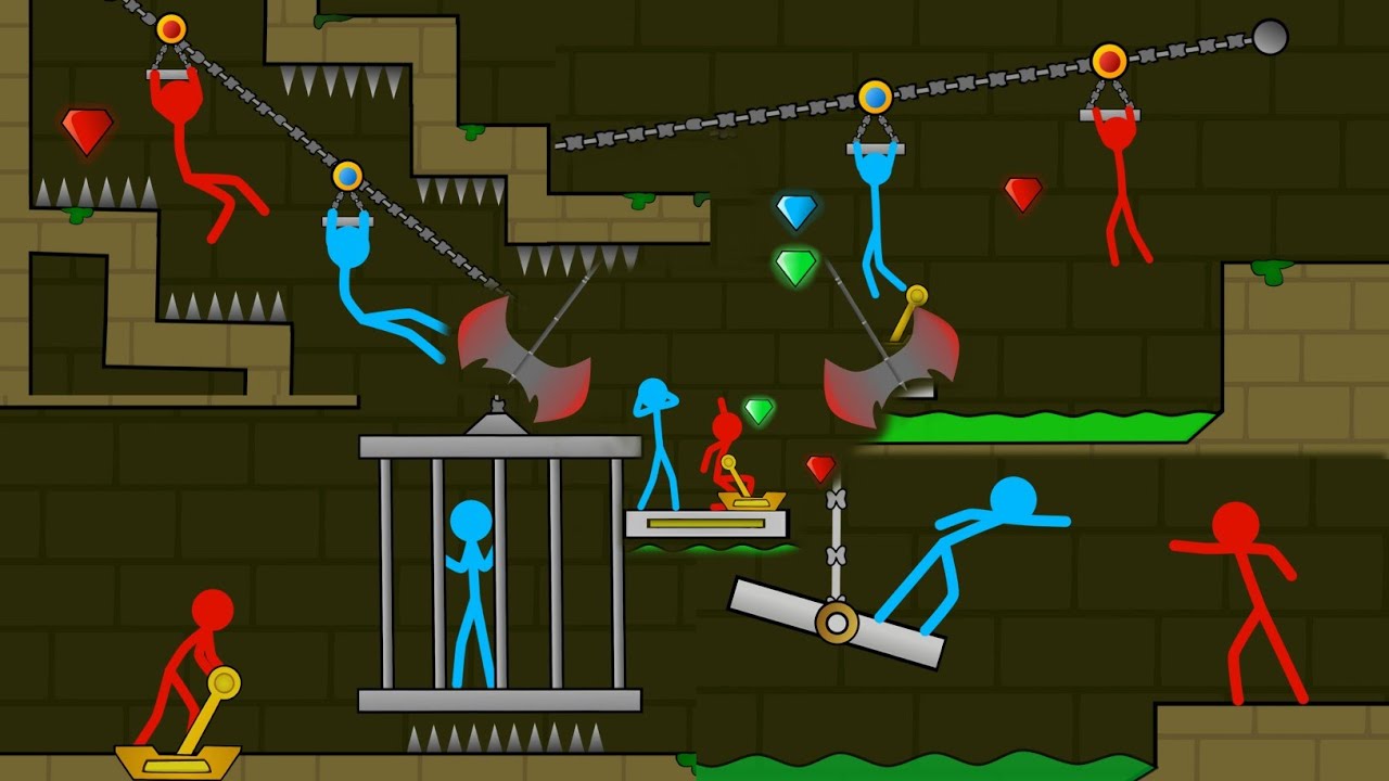 Red and Blue , Stickman Animation - All Part 1-10 - YouTube