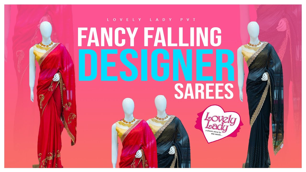Fancy Falling Designer Sarees || 2024 Exclusive Falling Sarees ...