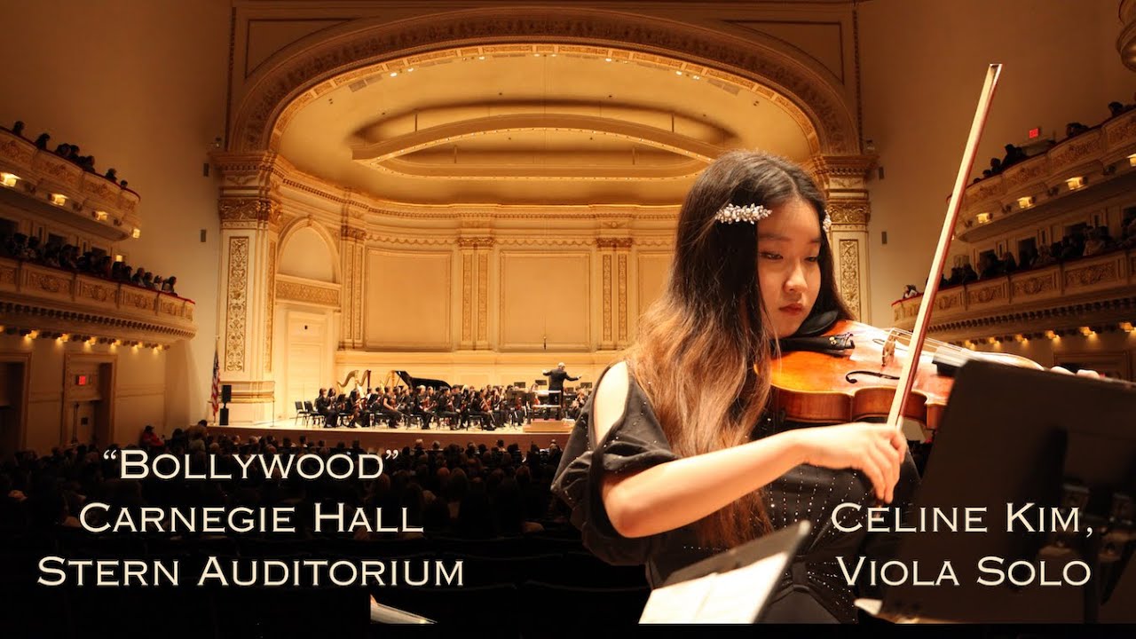 "Bollywood" Celine Kim viola solo with UNIS String Ensemble - YouTube