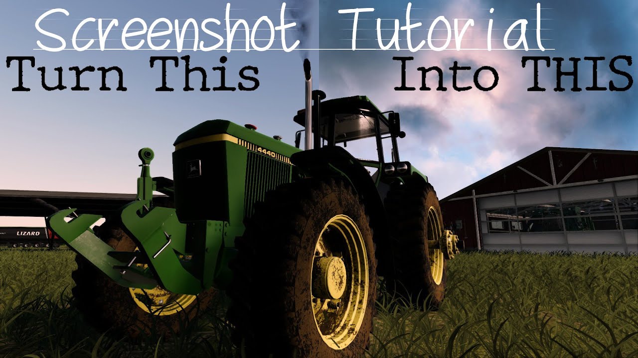 Tutorial | Make BETTER Screenshots! | Farming Simulator 19 - YouTube