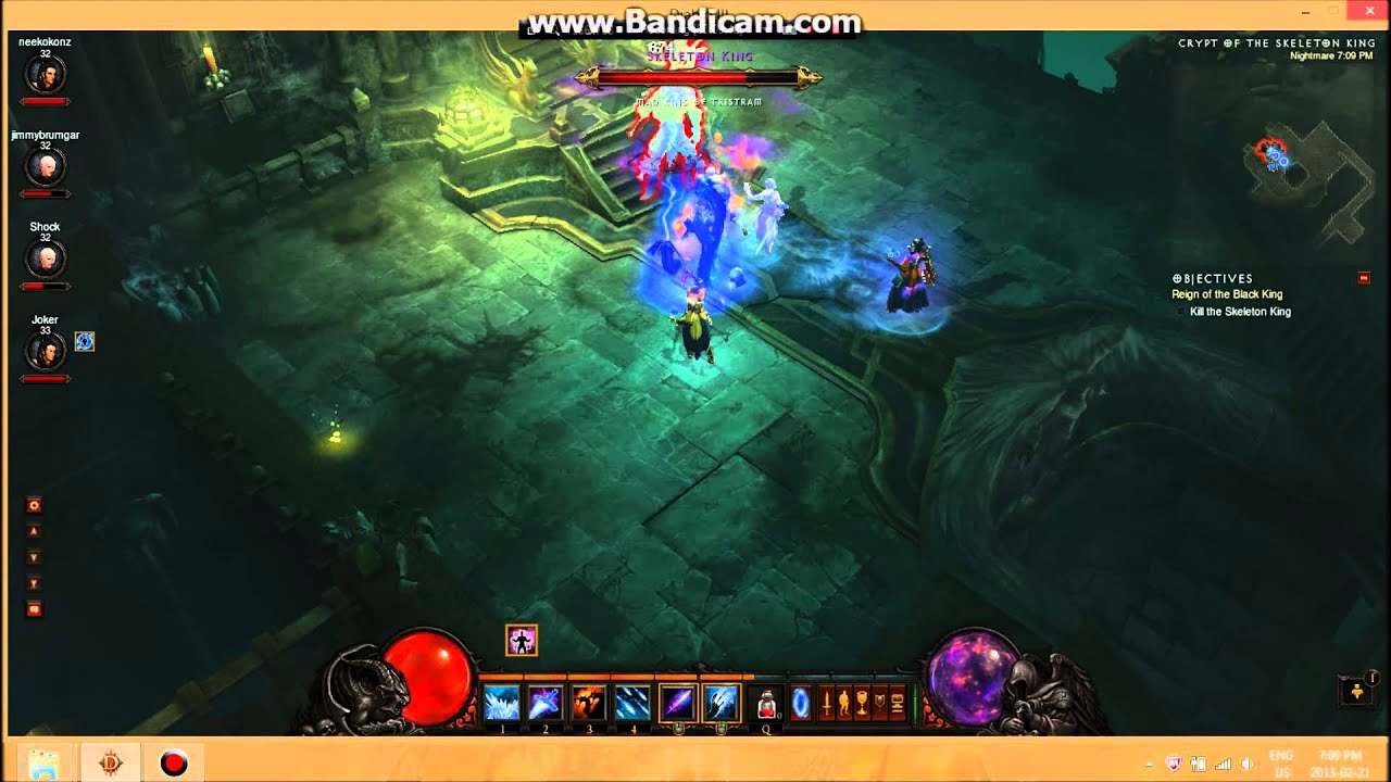 diablo 3 skeleton king boss fight - YouTube