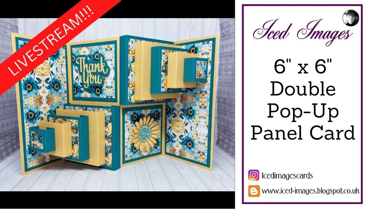 🔴 6" x 6" Double Display Pop-Up Panel Card | Livestream - YouTube