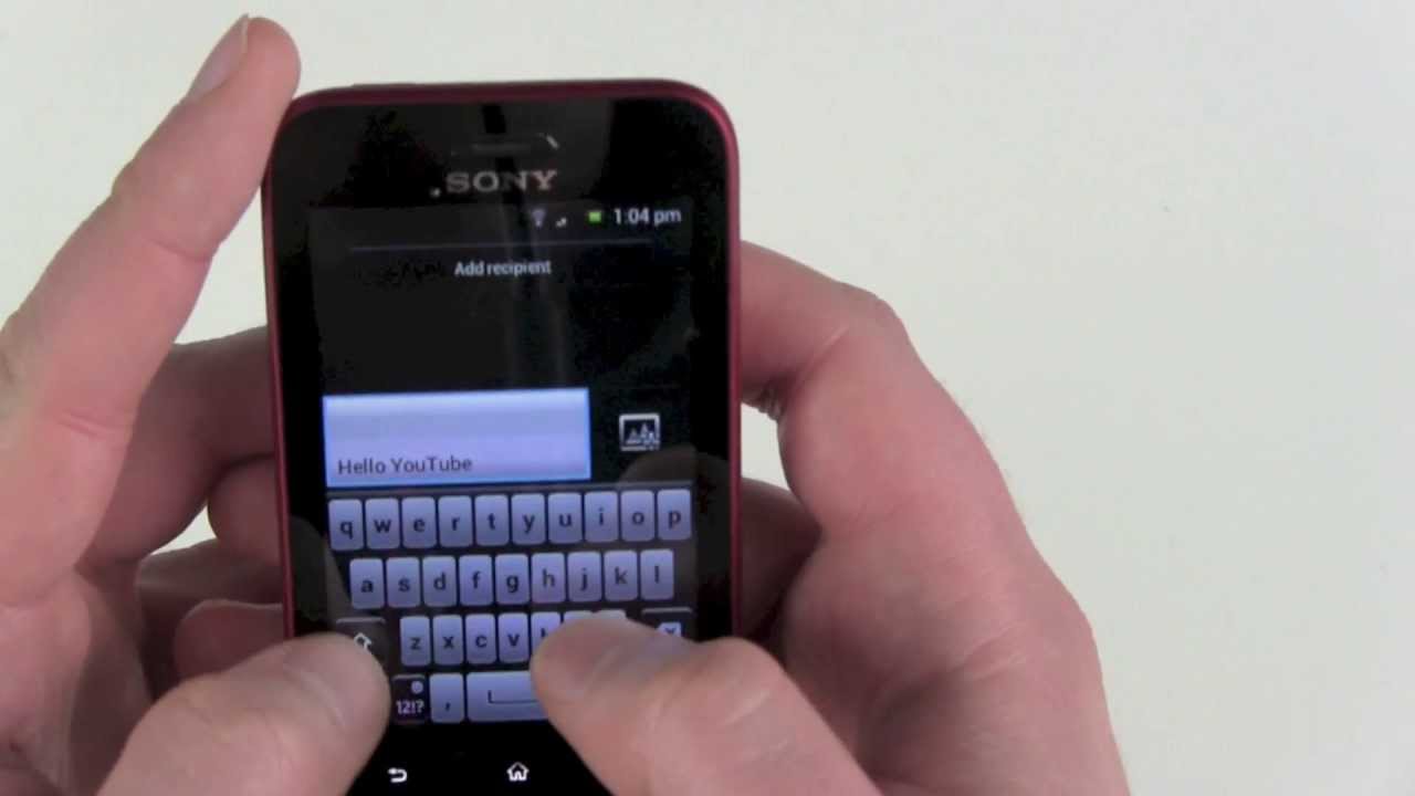 Sony Xperia Tipo Setup and Hands On - YouTube