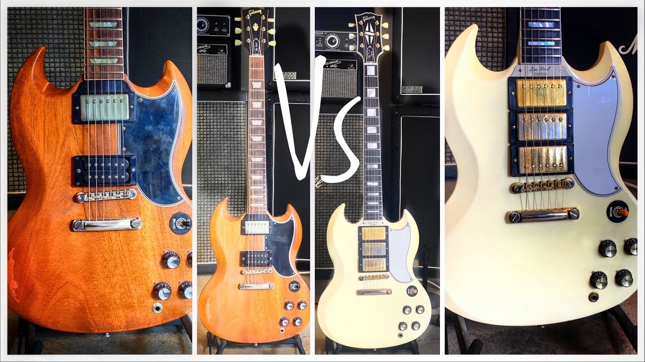 Gibson SG - STANDARD -vs- CUSTOM Comparison! - YouTube