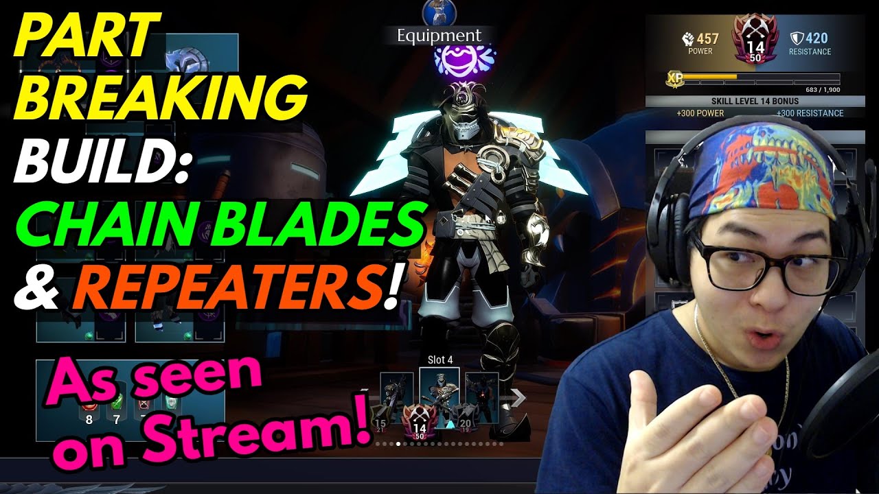 FAST PART BREAKS! - Dauntless Chain Blade and Repeater Build for End ...