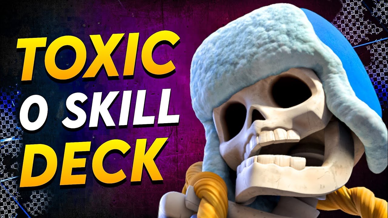This *NO SKILL* Giant Skeleton Deck BEATS Everything - YouTube