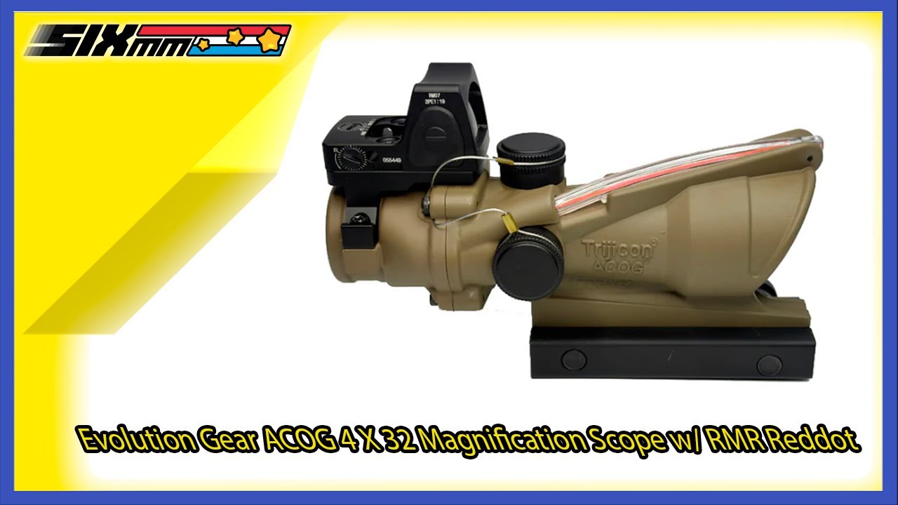[Evolution Gear] ACOG 4 X 32 Magnification Scope w/ RMR Reddot ...