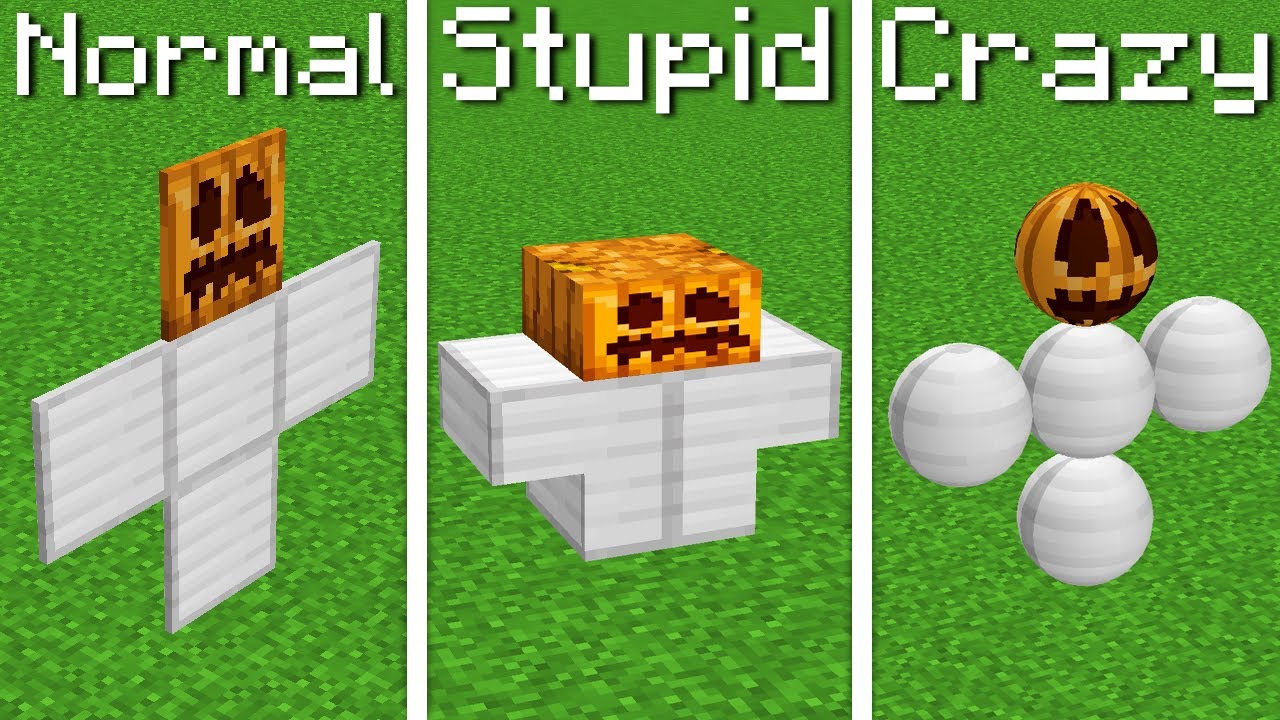 normal golem vs stupid golem vs crazy golem - YouTube