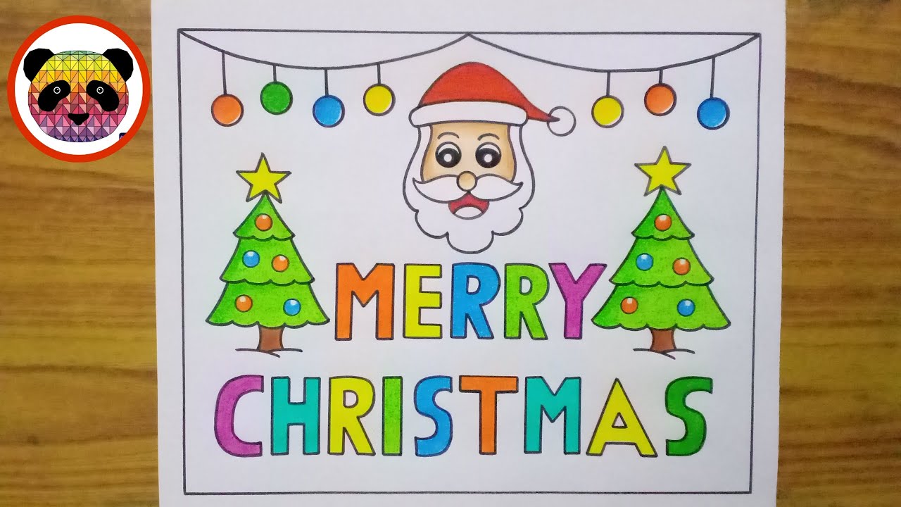 Merry Christmas Drawing / Christmas Drawing Easy Steps / Christmas Tree ...