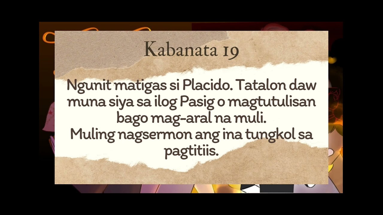 El Filibusterismo - Kabanata 19: Ang Paglisan/Ang Mitsa - YouTube