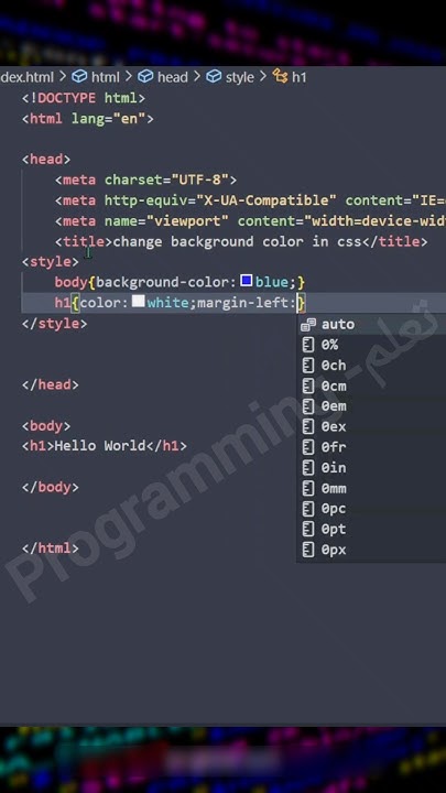 Changing Background Color in html css Frontend developer programming javascript webdevelopment💻🌐 ...