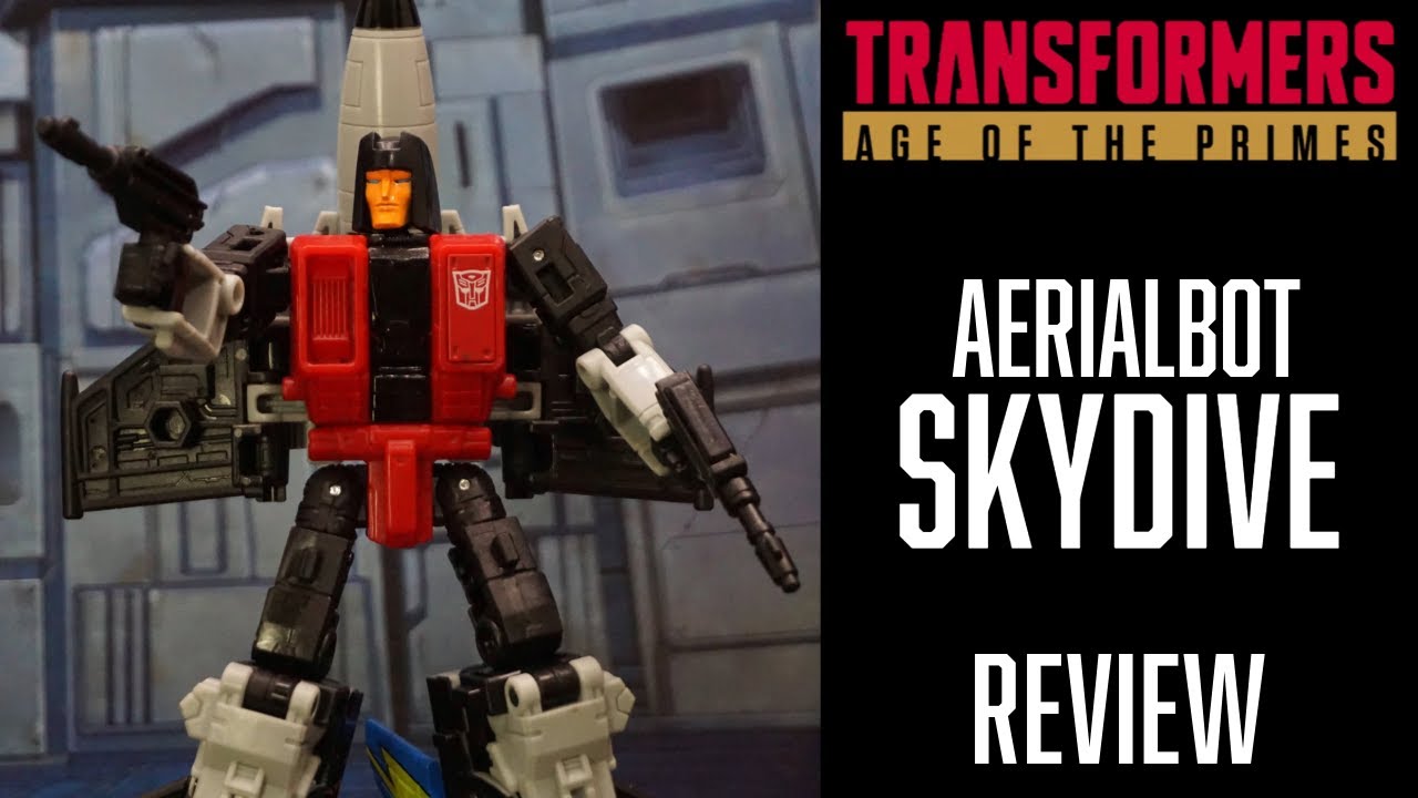 Transformers Age of the Primes Aerialbot Skydive Review - YouTube