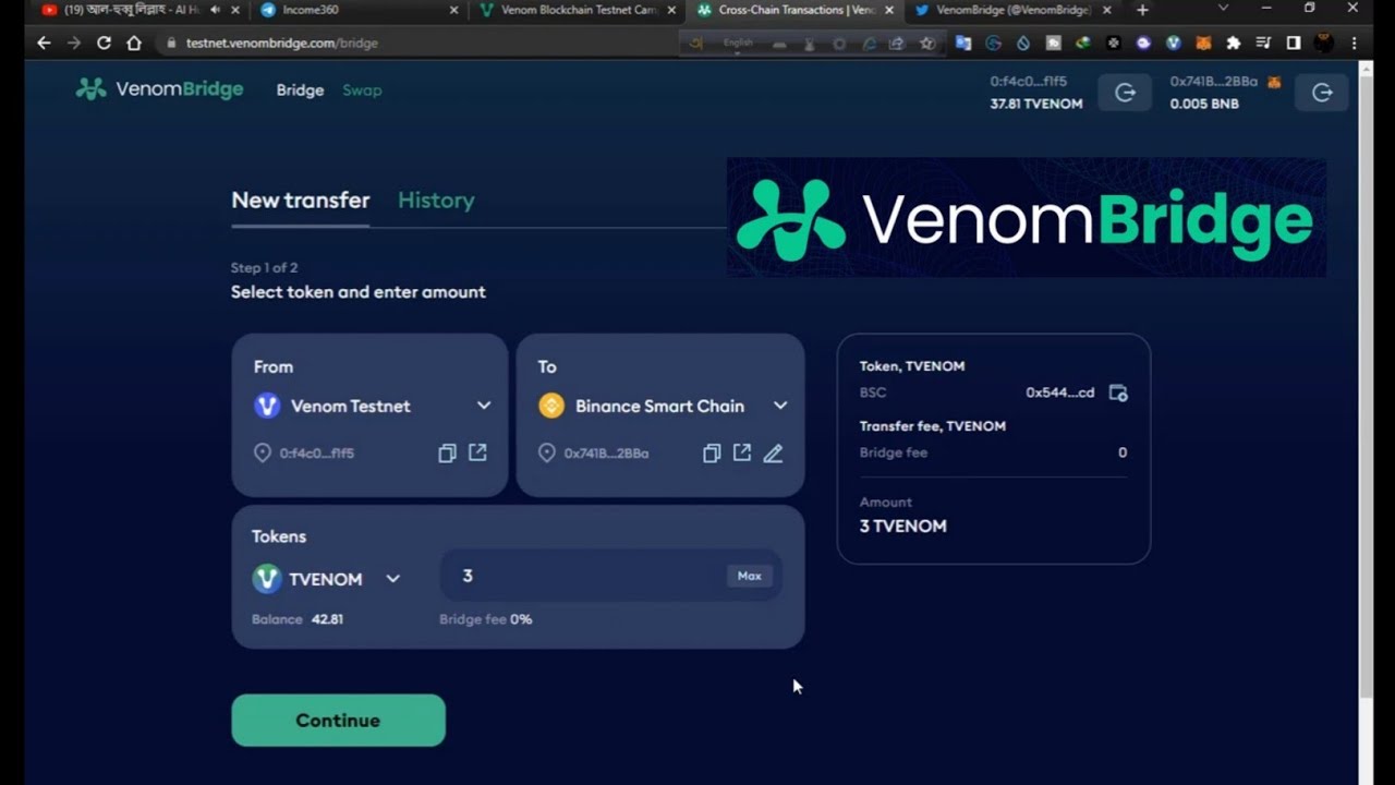 Venom Bridge Tutorial | How to Complete Venom Bridge | Bridge - Venom ...