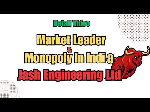 Jash Engineering Ltd | Monopoly Stock | Market Leader In India | Water ...