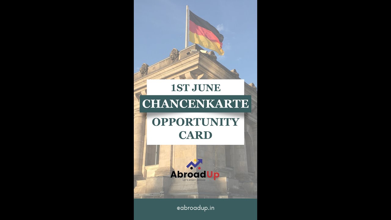 Chancenkarte / Opportunity card Visa In Germany. Launching 1Jun 2024 # ...