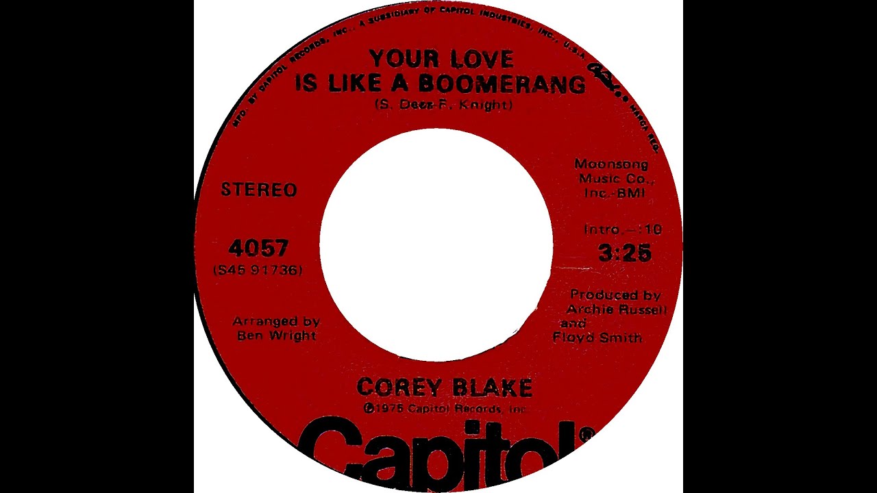 COREY BLAKE & GROUP YOUR LOVE IS LIKE A BOOMERANG - YouTube