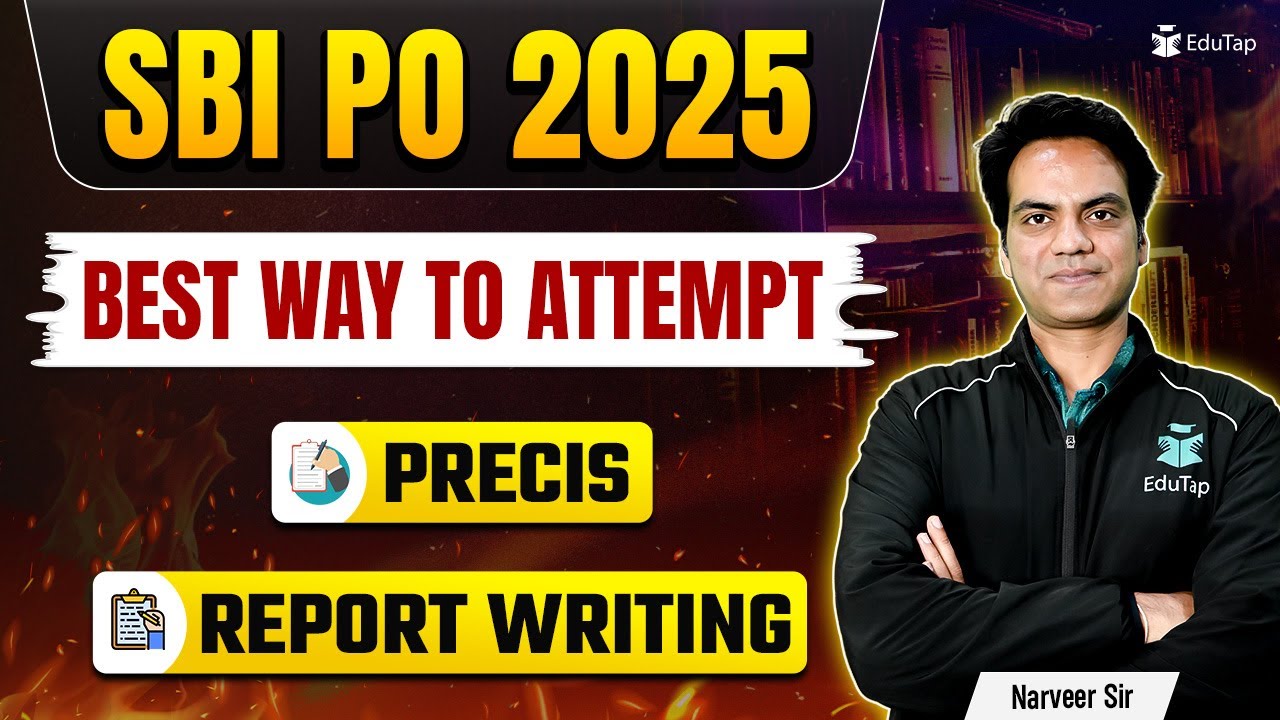SBI PO Descriptive Paper Preparation | How To Prepare Reports & Precis ...