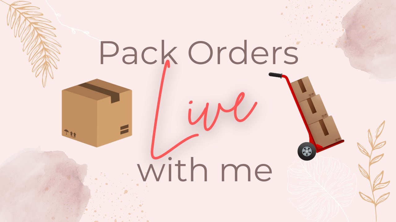 LIVE RECAP | Pack Orders with Me | SparklesnMoreCo - YouTube