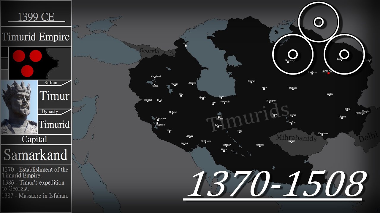 History of the Timurid Empire - Every Year - YouTube