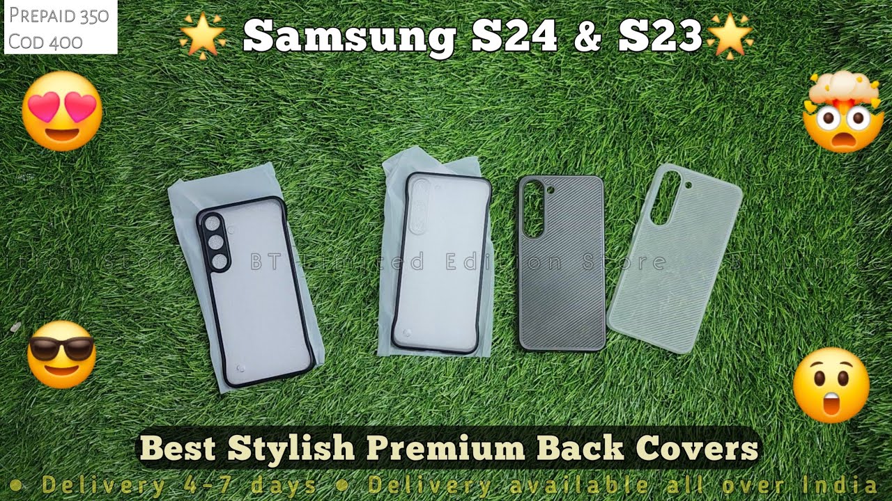 Samsung S24 & S23 Premium Matte Back Cover ! Samsung S24 & S23 Side Cut ...