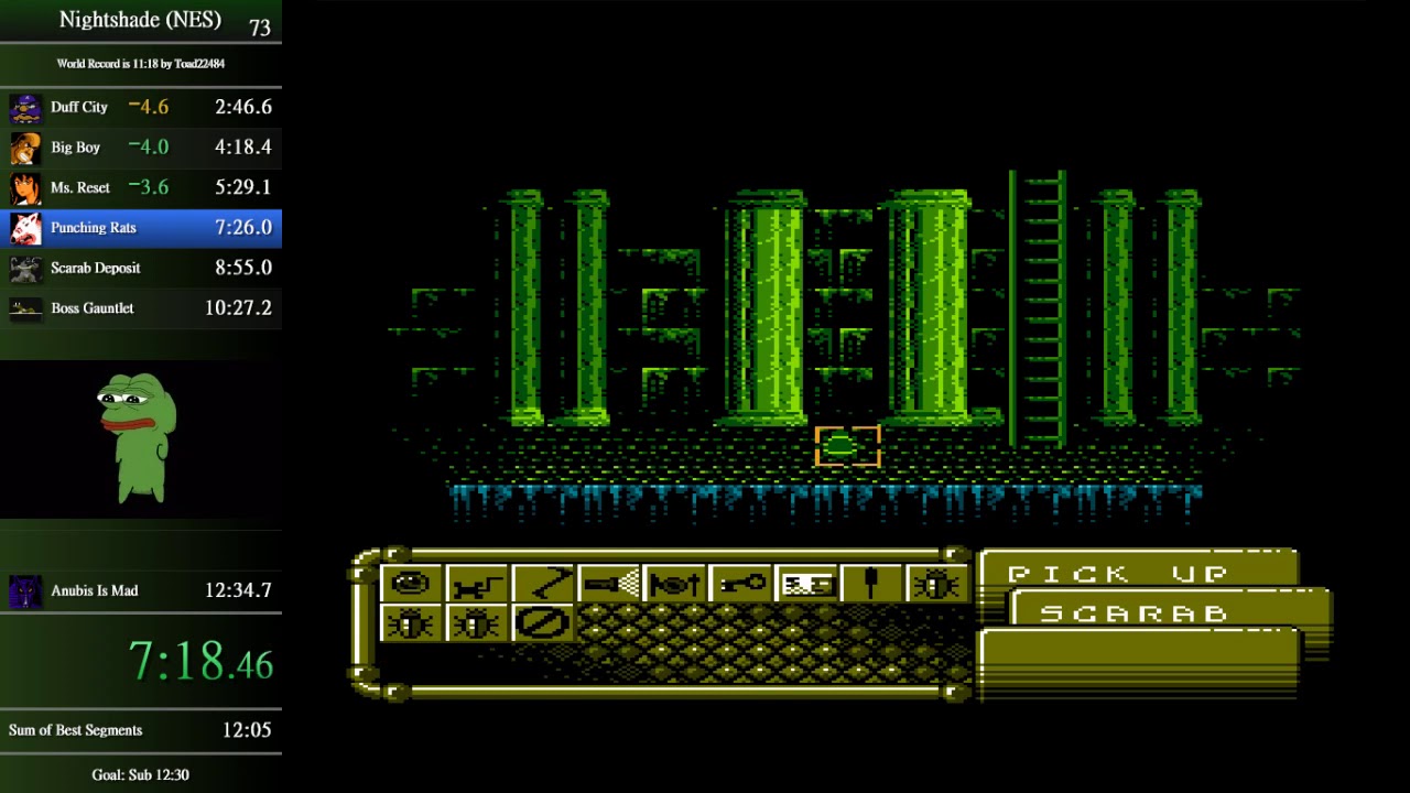 Nightshade (NES) Speedrun (12:21) - YouTube