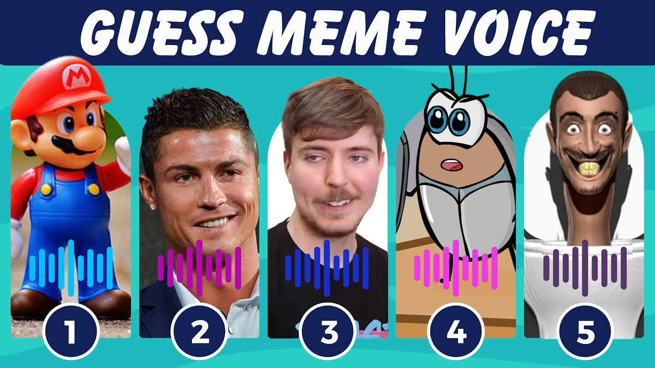 Guess Meme Voice | Skibidi Toilet, One Two Buckle, MrBeast, Mario, That ...