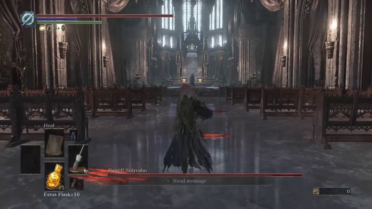 Pontiff Sulyvahn boss fight DS3 - YouTube