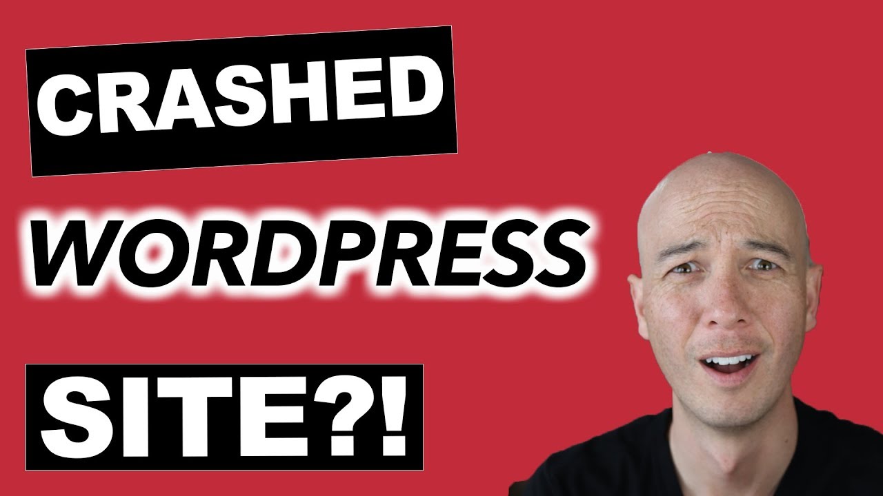 5 Things to do when your WordPress site crashes - YouTube