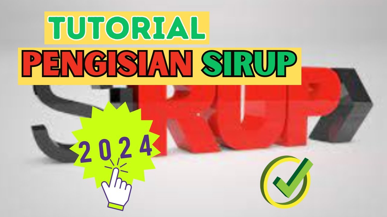 SIRUP 2024 || Pemilihan Paket, Pendetailan dan Finalisasi Draft #SIRUP - YouTube