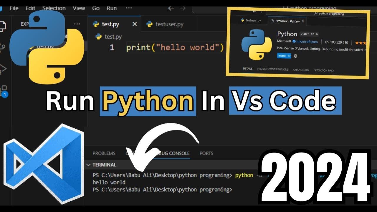 Run Python In Vs Code Install Python And Setup Vs Code For Windows 10 6142