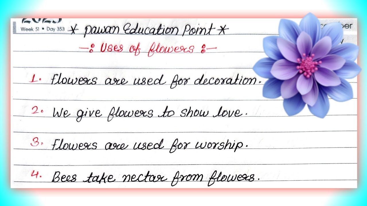 10 lines use of flowers || essay writing on flowers || essay on flowers ...