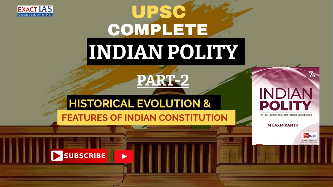 Indian Polity I Historical Evolution & Features of Indian Constitution ...