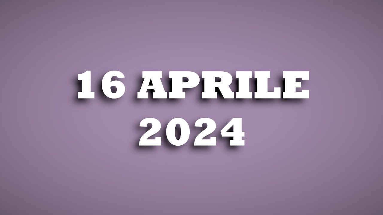 16 aprile 2024. Le energie del giorno. La carta del giorno. - YouTube