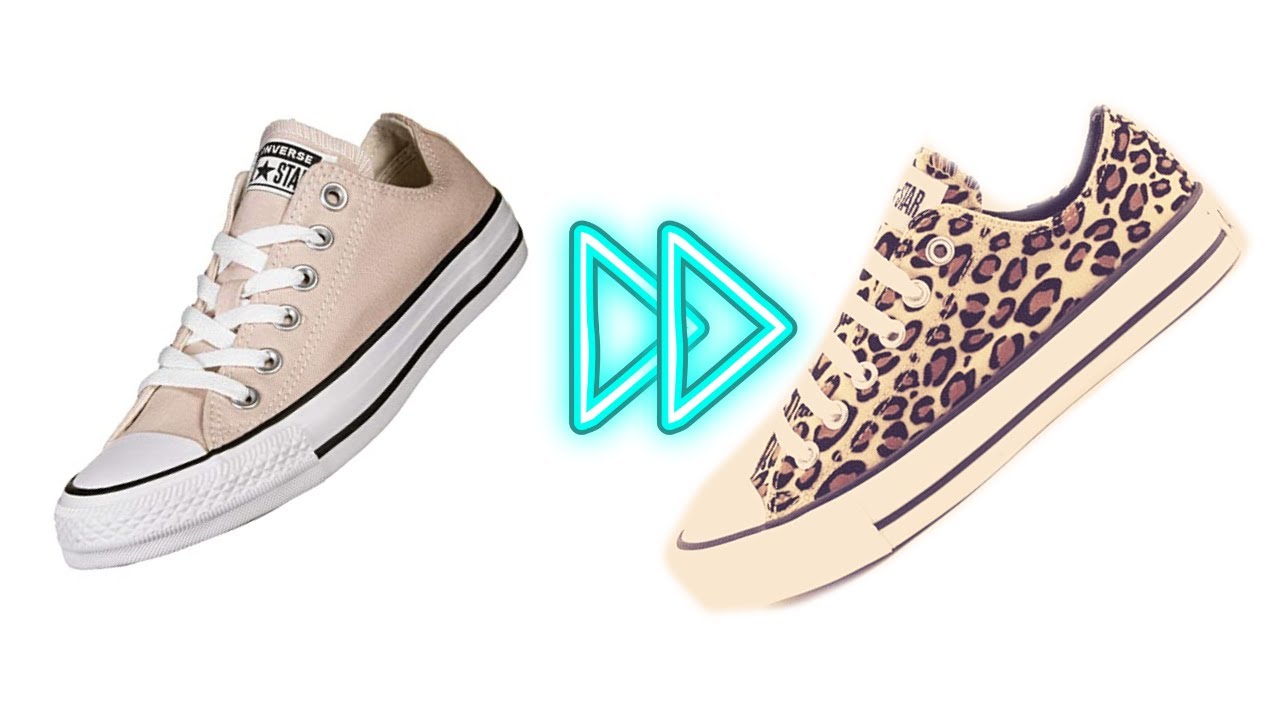 𝘿𝙄𝙔 ANIMAL PRINT EN TENIS FACIL - YouTube