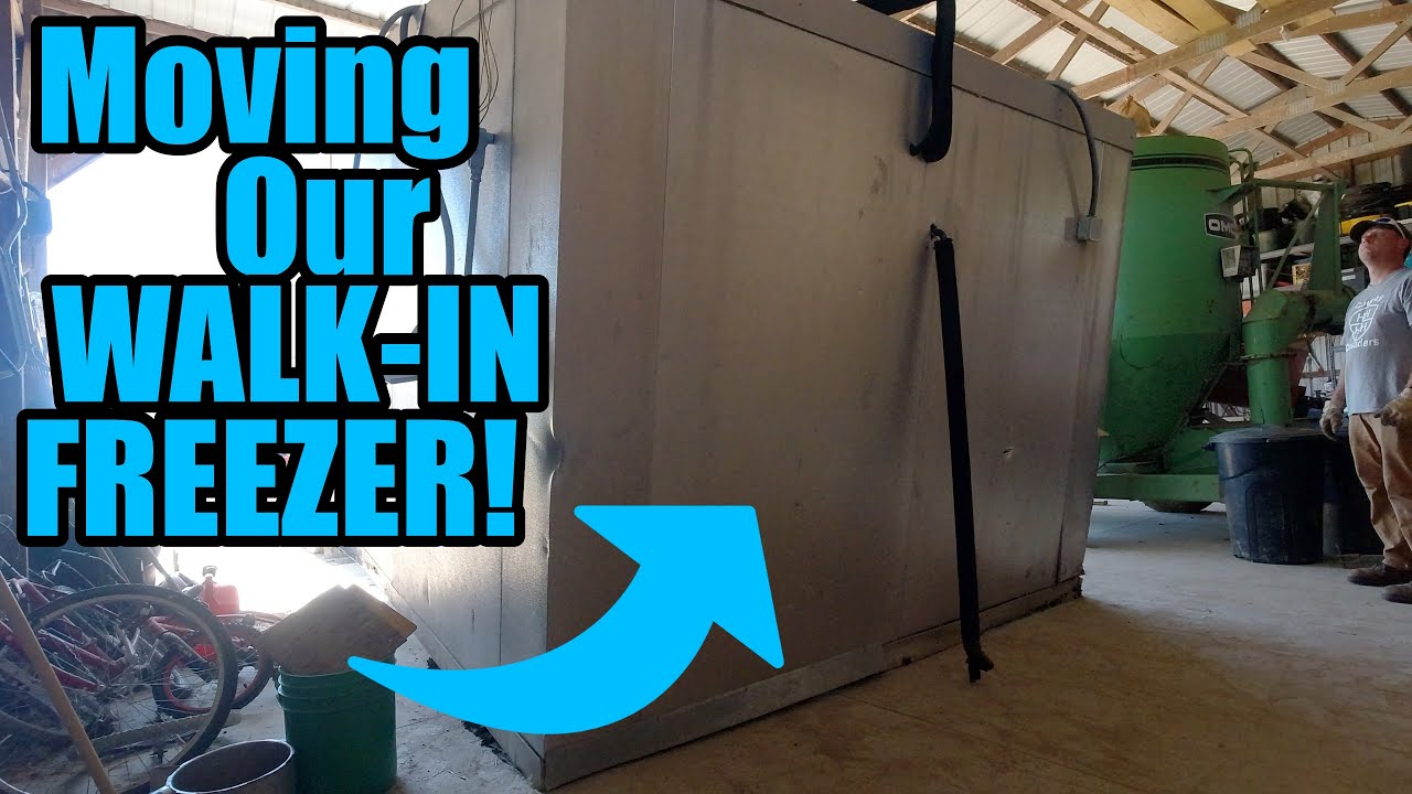 Moving My Walk in Freezer On the Farm! - YouTube