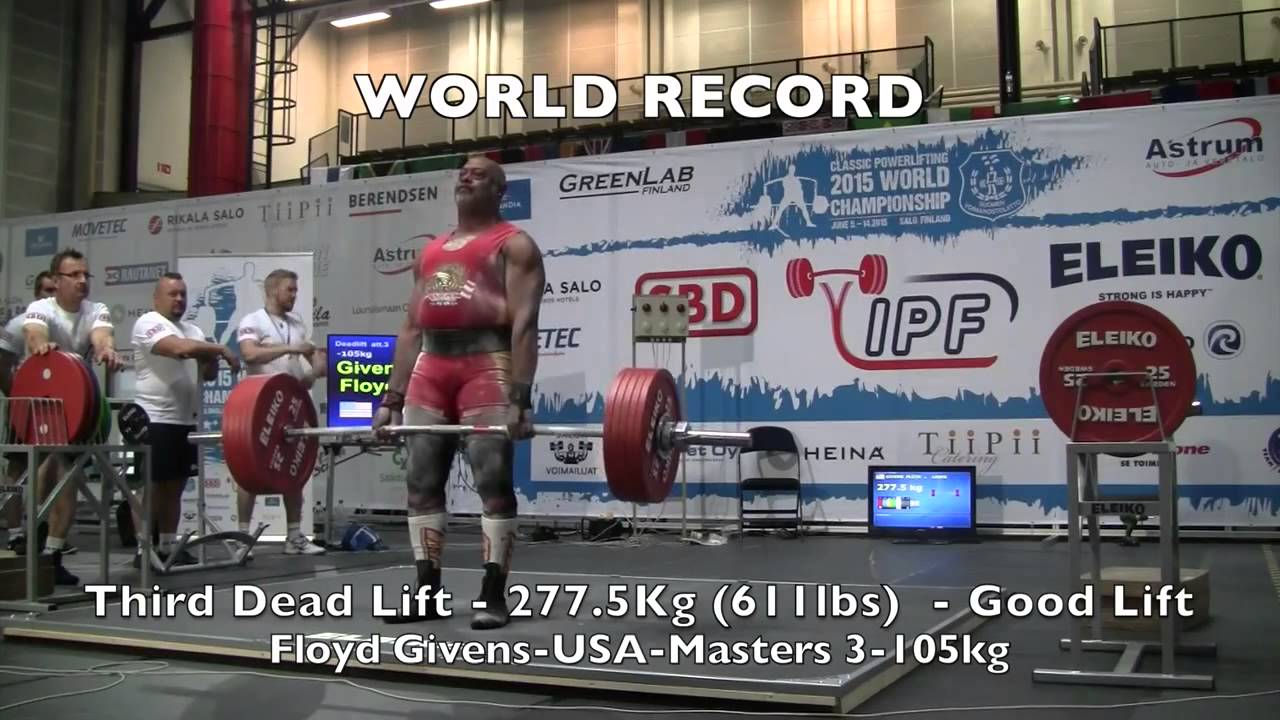 Floyd Givens at the 2015 IPF Classic World Championship HD - YouTube