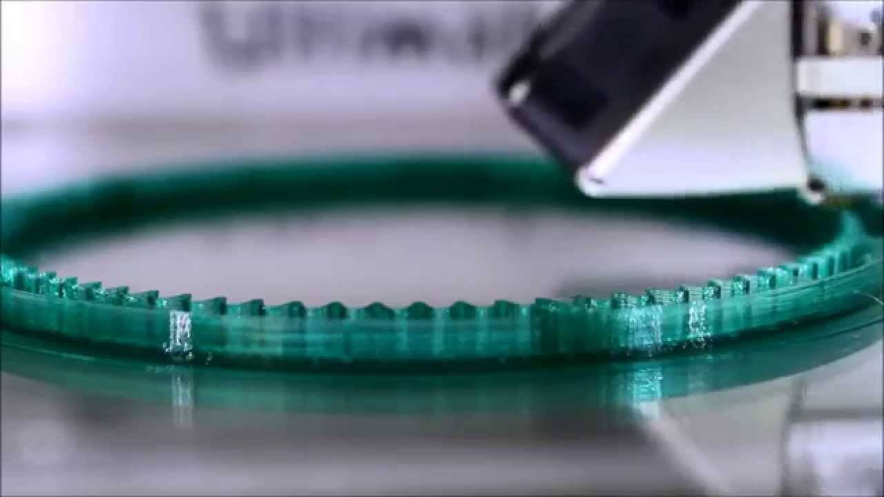 3D-utskrift - kuggkrans - YouTube