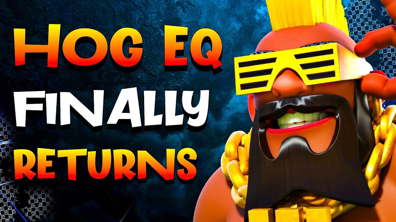 The *GREATEST* Hog EQ Deck is BACK in Clash Royale! - YouTube