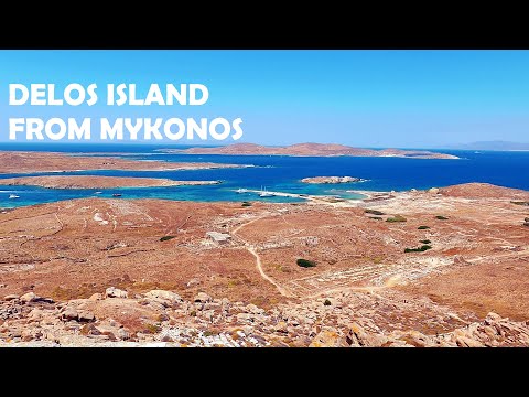 MYKONOS AND DELOS ISLAND 🇬🇷 Greece, walking tour in 4k