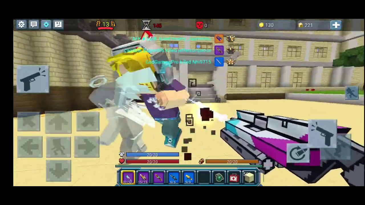 Build And Shoot Gameplay (BlockMan Go) | ATHLETICS BG BLOCKMAN GO ...