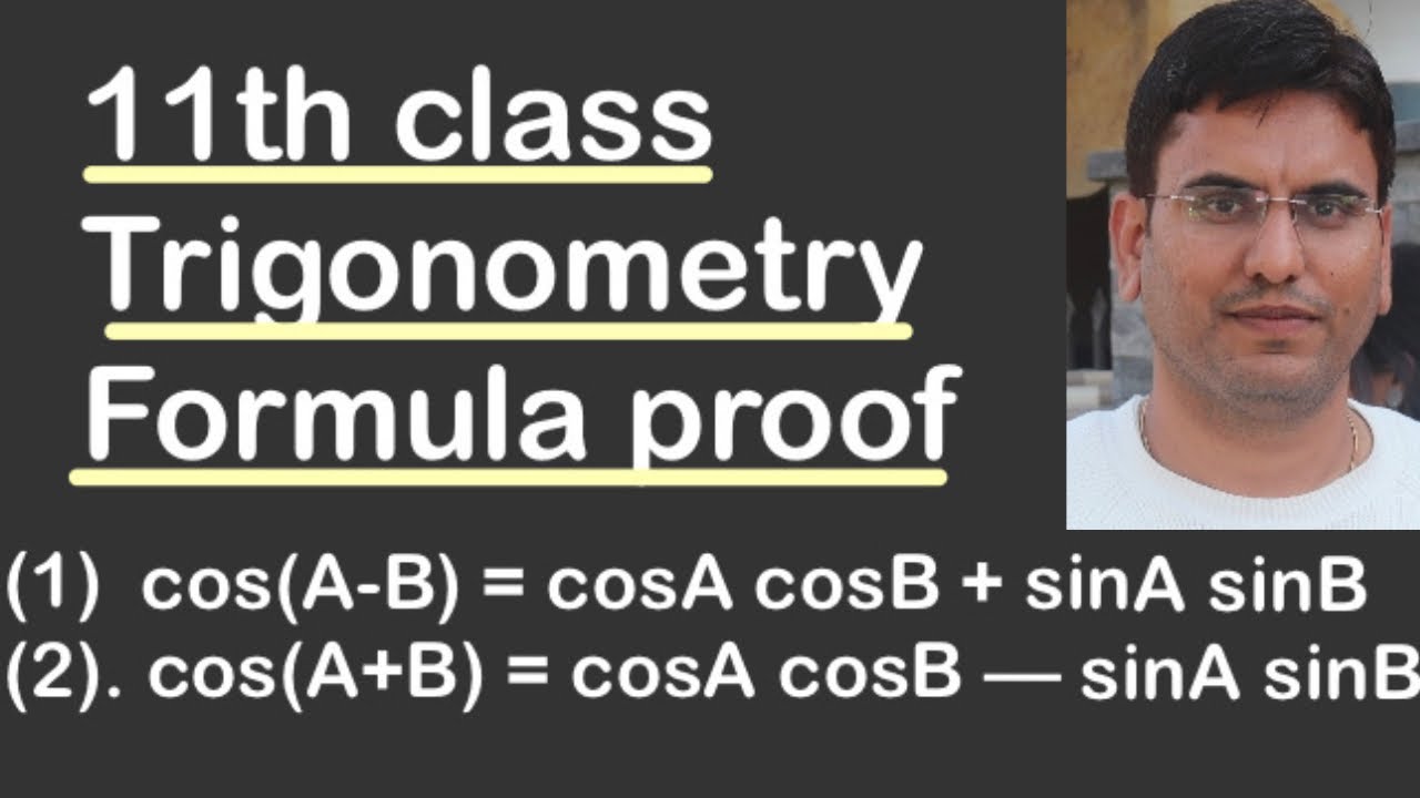 #11th class#trigonometry#formula proof # part 1# - YouTube