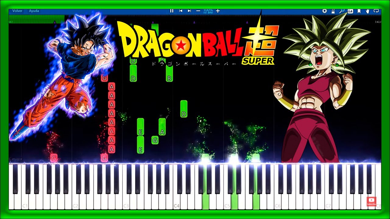 Ultimate Battle 💥 Dragon Ball Super 🔥 [Reactive Visualizer] (PIANO ...