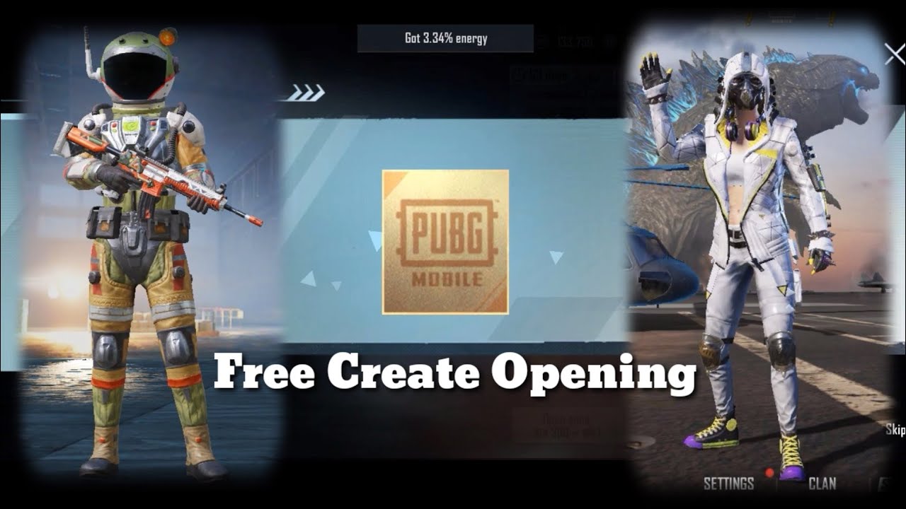 Free Create Opening Pubg Mobile 📲😁 - YouTube