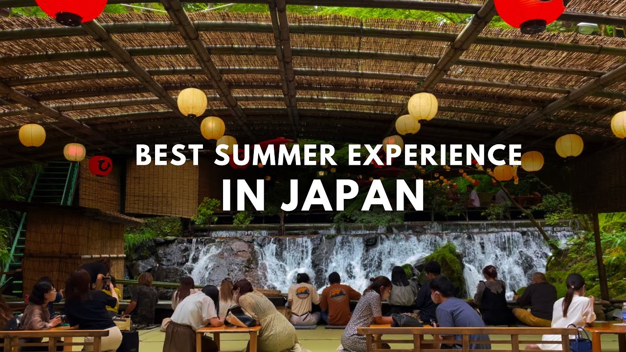 Best Summer experience in Japan - floating noodles restaurant in Kyoto ...